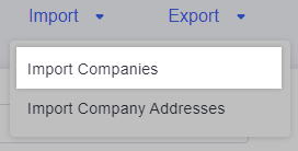 Importing and Exporting in B2B Edition
